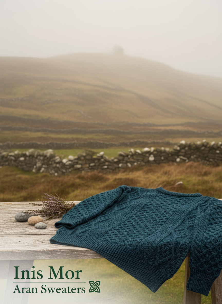 Inis Mor Aran Sweaters | 100% Wool Irish Knitwear - Skellig Gift Store