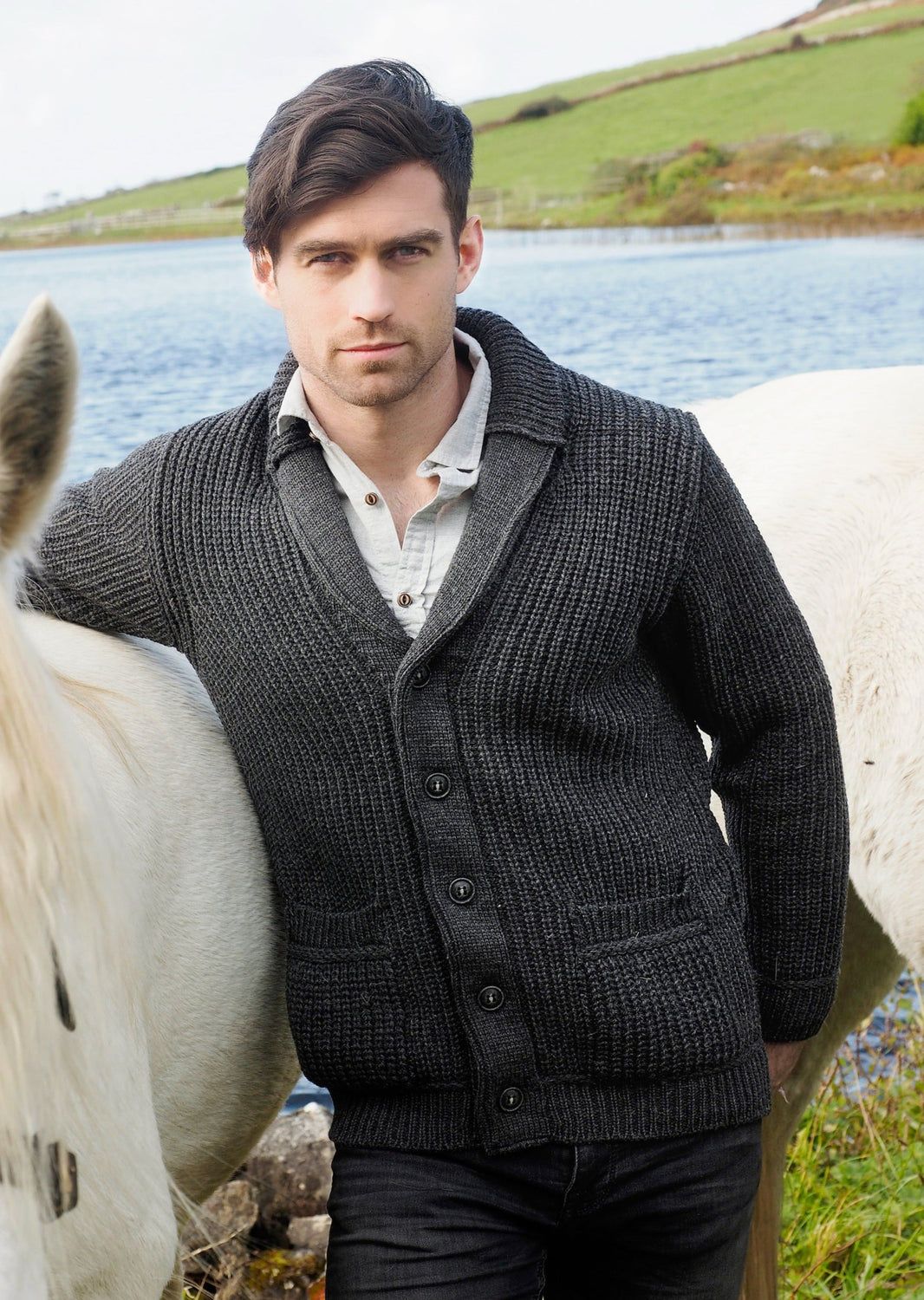 Men's Aran Cardigans | Skellig Gift Store