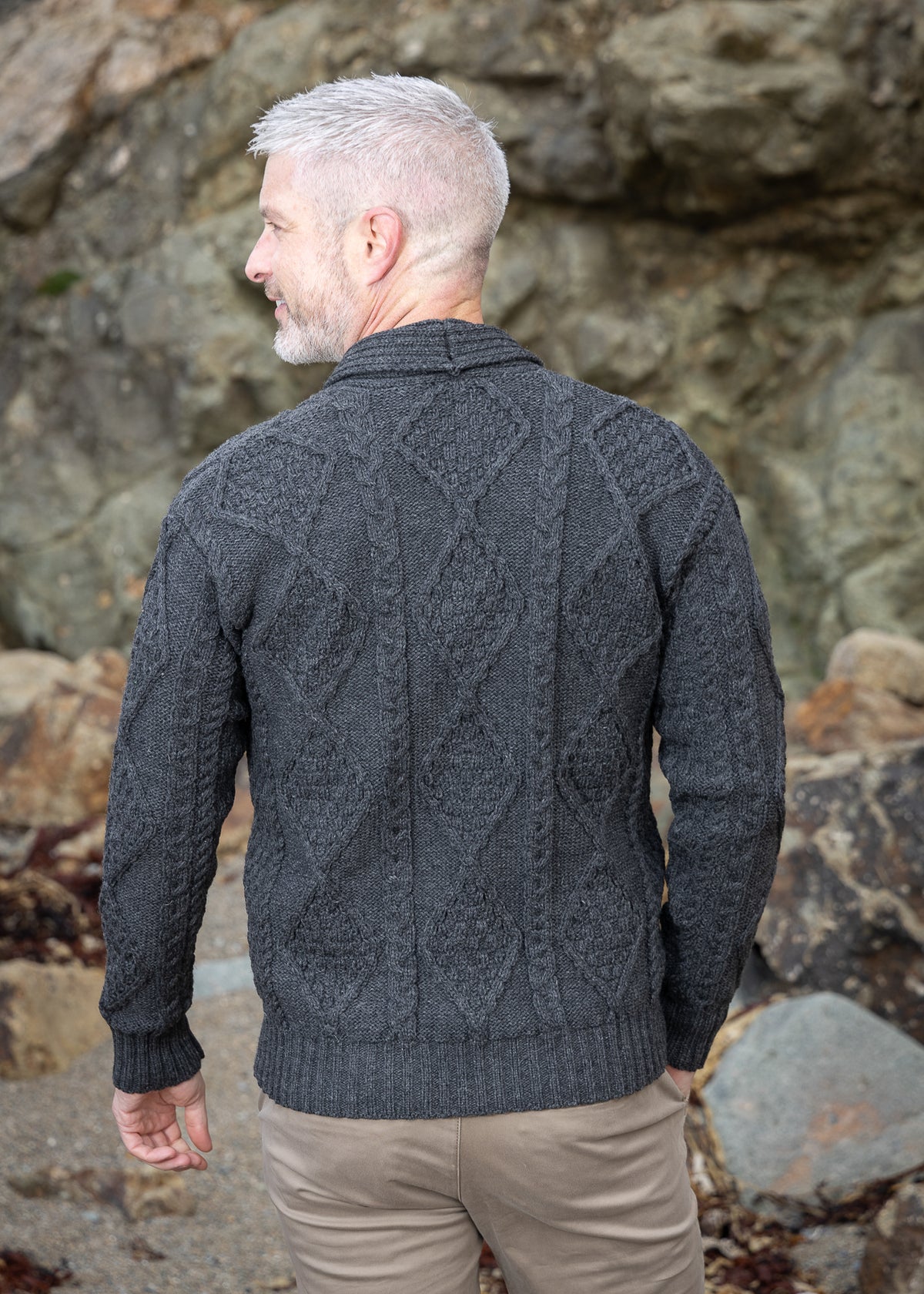 Men's Aran Cardigans | Skellig Gift Store