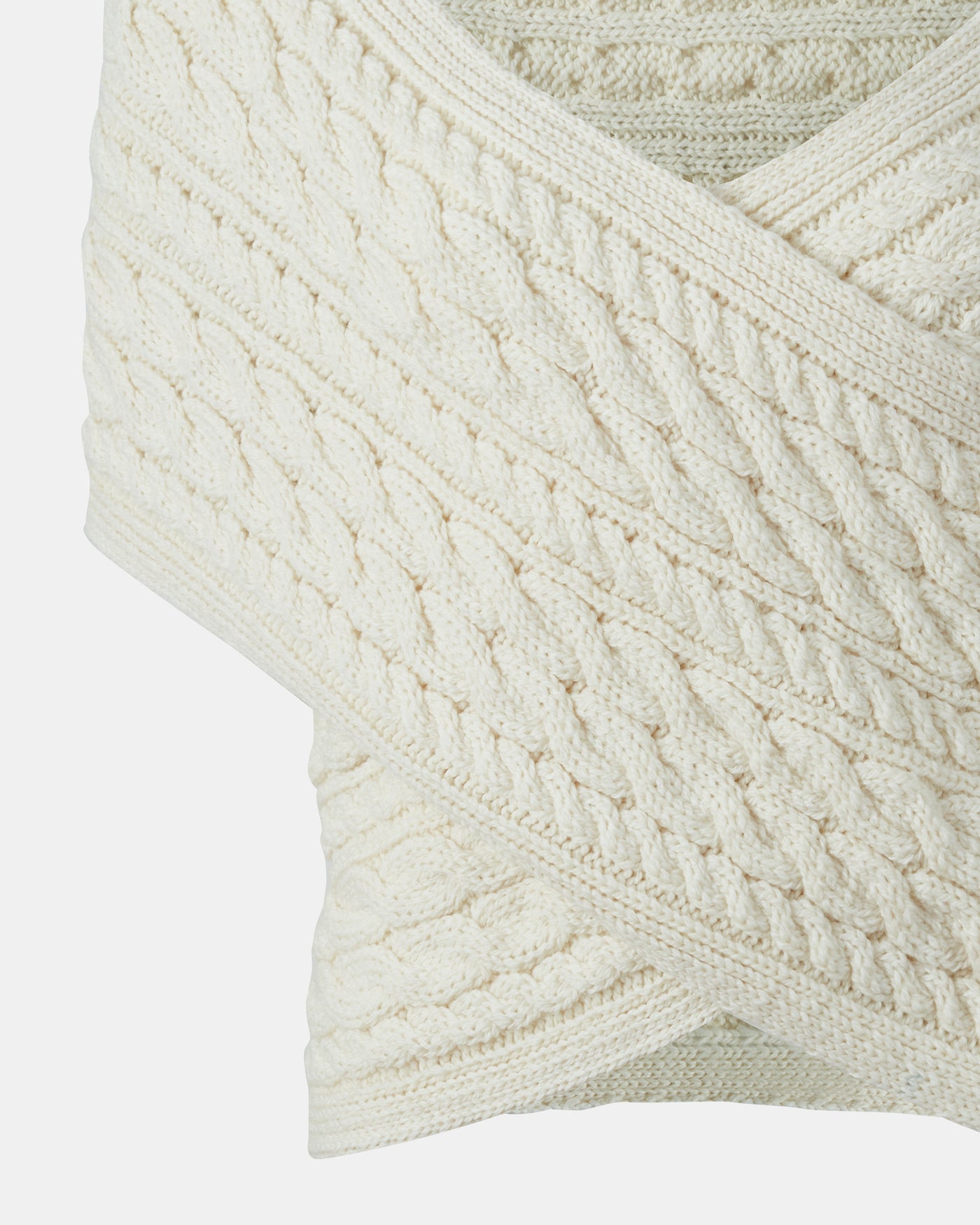 Aran Crossover Wrap | Natural